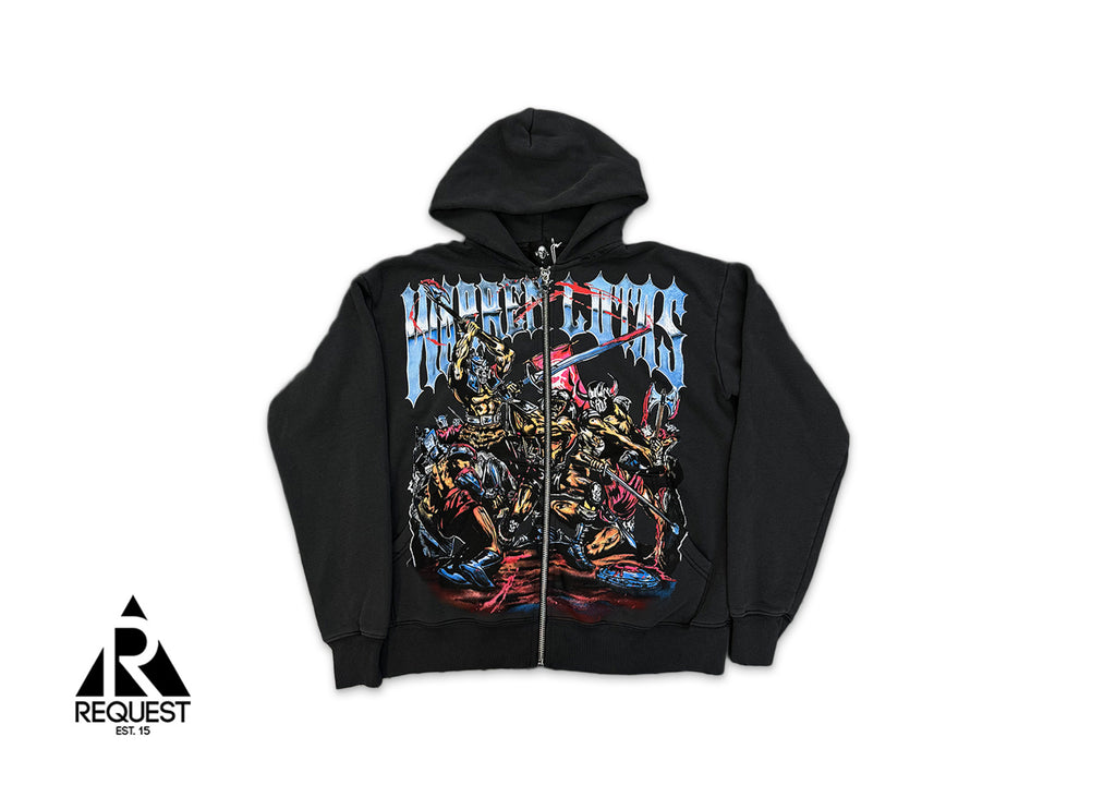 Battle Massacre Zip Up Hoodie "Vintage Black"