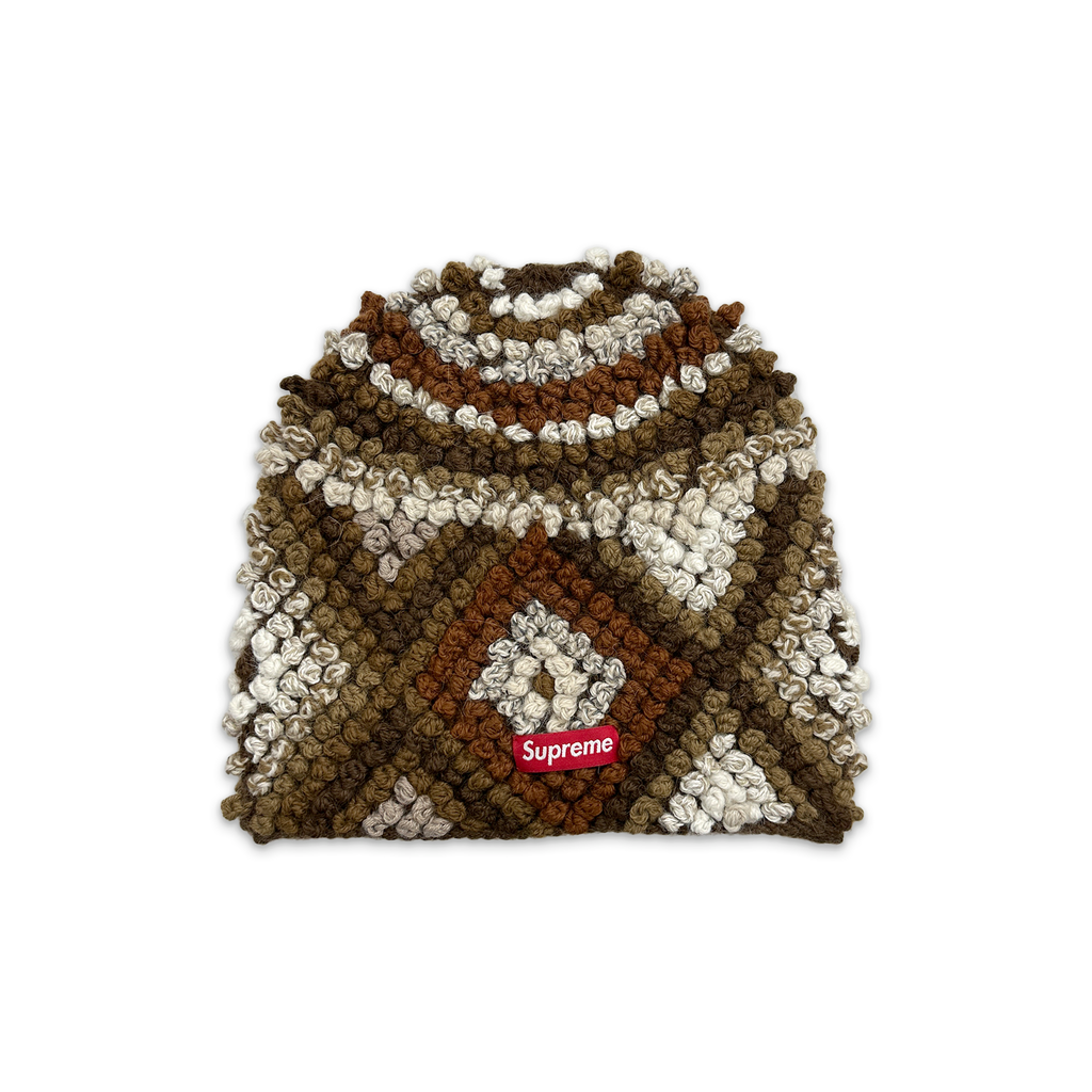 Textured Knit Beanie FW25 "Brown"