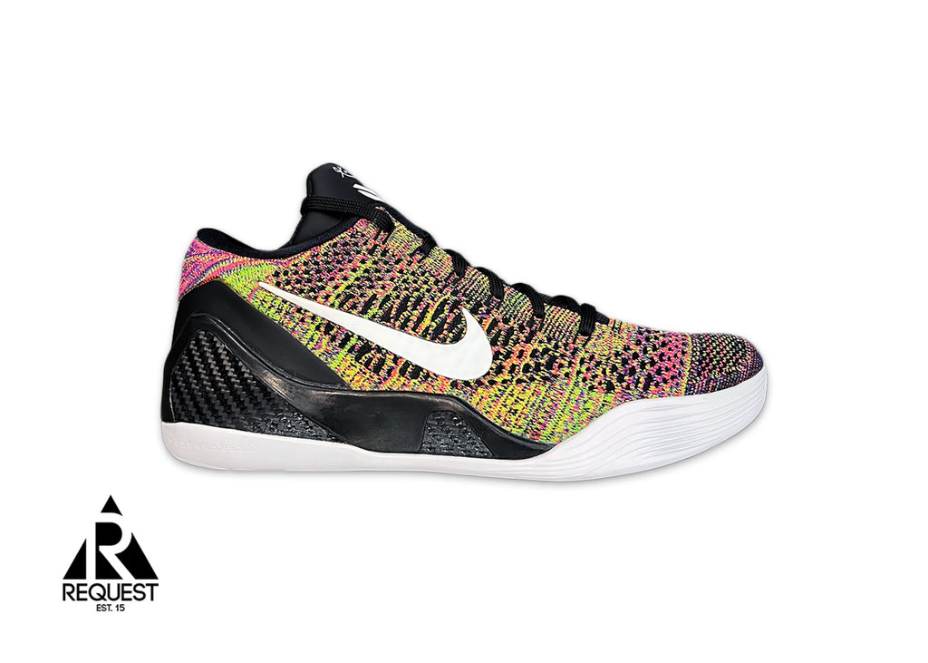 Kobe 9 Flyknit Elite Low "Multicolor White Swoosh"