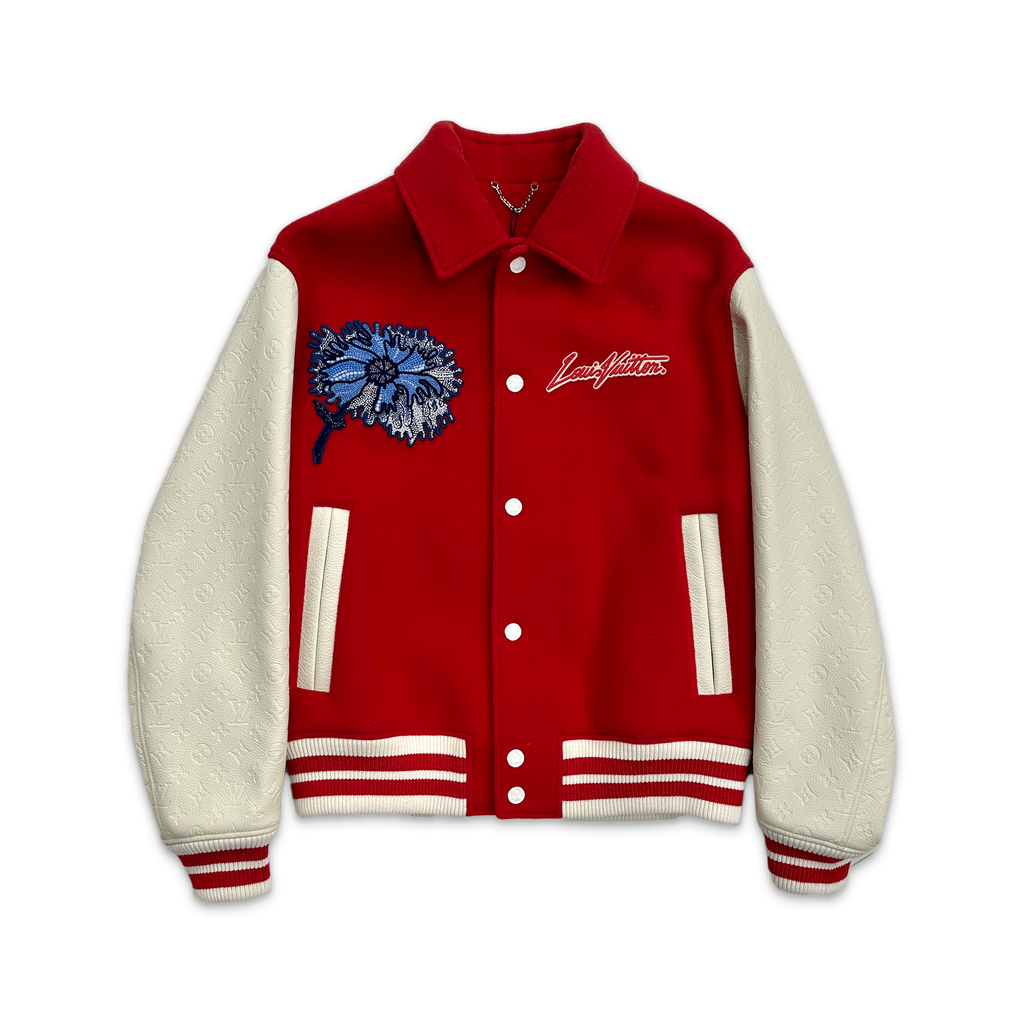 x Yayoi Kusama Psychedelic Varsity Jacket "Red"