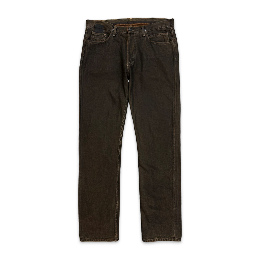 Slab Wax Straight Denim Jeans "Mud Wash"