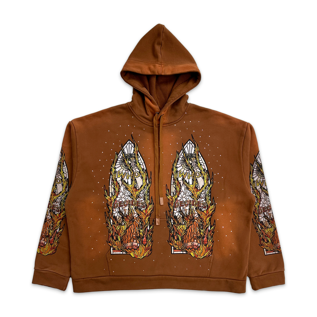 Flame Glass Hooded Pullover "Rust"