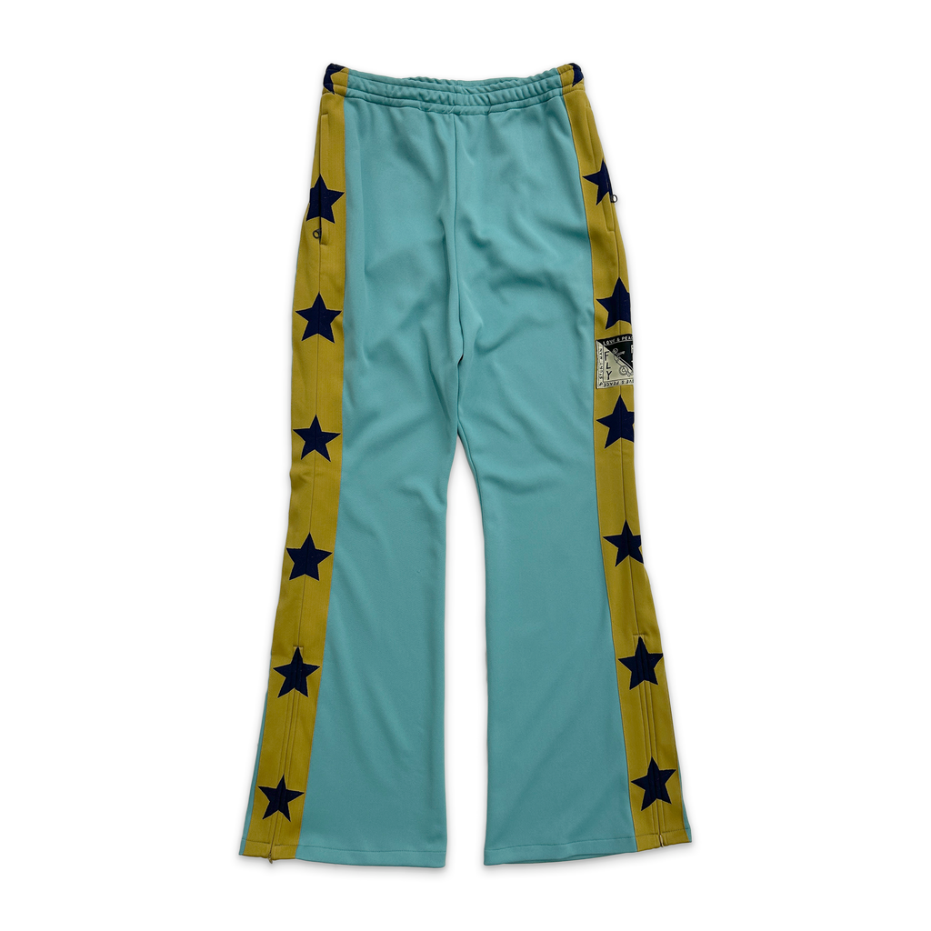 Stuntman Star Track Pants "Teal & Gold"